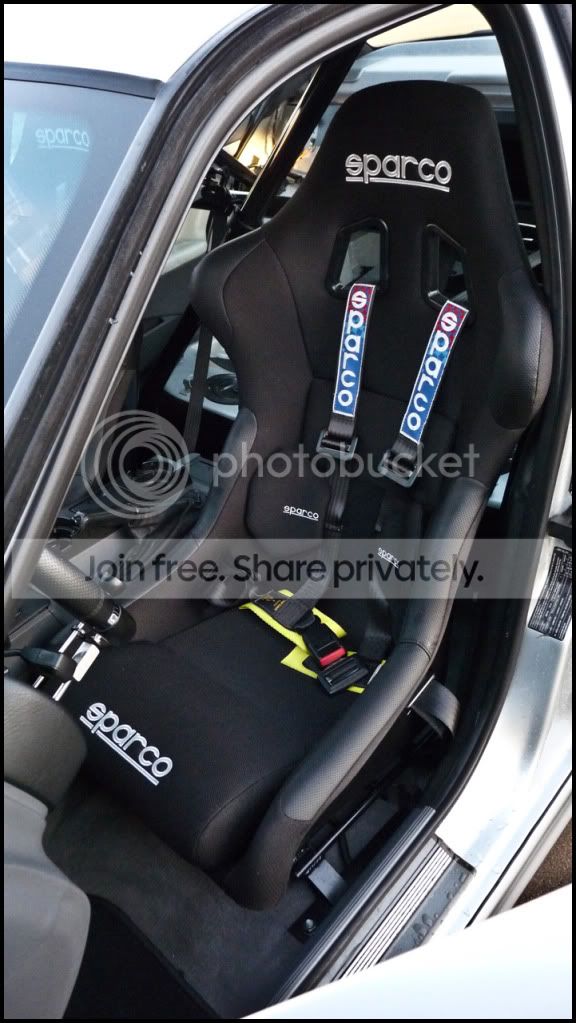 Sparco Fighters on Wedge custom brackets installed!