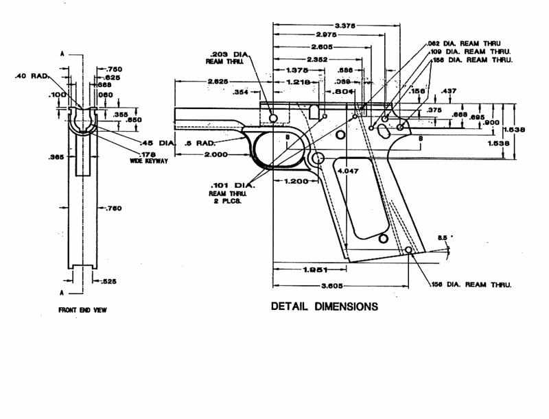 how does one drill proper ejector holes into a frame? | 1911Forum